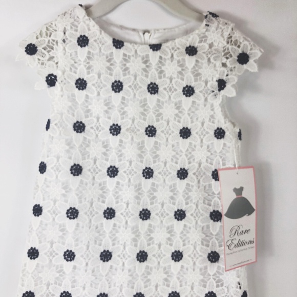 Rare Editions | Dresses | Nwt Rare Editions Daisy Floral White Lace ...